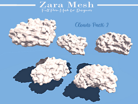 Second Life Marketplace - ZM - Landscape - Clouds Pack 2 - FULL PERM MESH